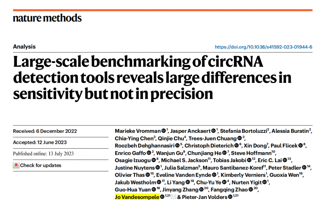 赵方庆、何春江等国内外知名环状RNA专家对环状RNA检测工具的评估报告以及使用指南 – circRNA论坛